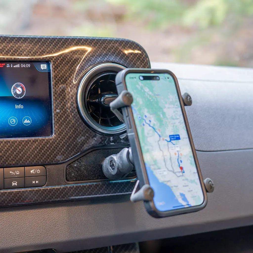 ODB - 1" RAM Ball Mount Dash Cubby Adapter | 19+ Sprinter / 2020+ Revel ...