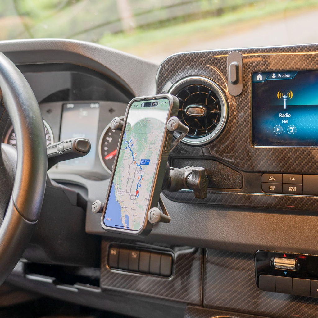 ODB - 1" RAM Ball Mount Dash Cubby Adapter | 19+ Sprinter / 2020+ Revel ...